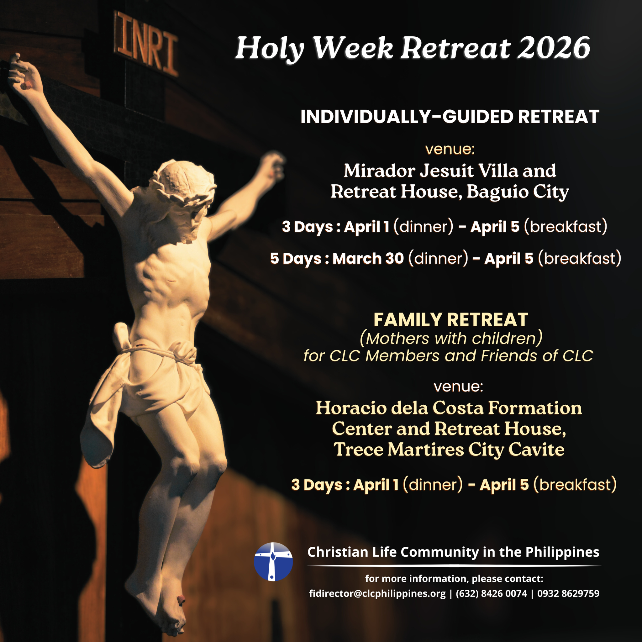 Holy Week Retreat 2026